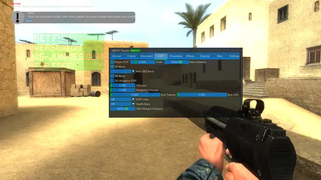 Visuals Reborn - Аимбот, ЕСП, Чамсы для Garry's Mod